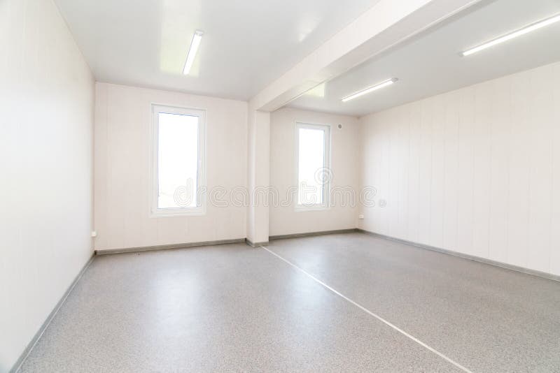 Light White Empty Office Room with Bright Lighting Stock Photo - Image ...