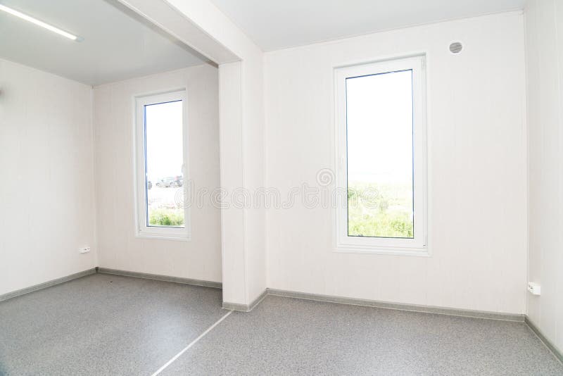 Light White Empty Office Room with Bright Lighting Stock Photo - Image ...