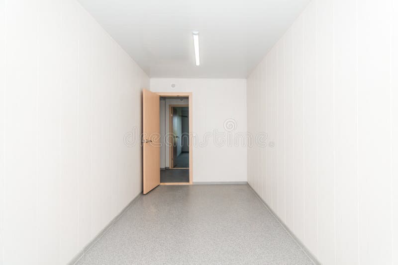 Light White Empty Office Room with Bright Lighting Stock Photo - Image ...