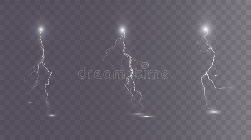 Light White Isolated Vector Lightning Png. Magic Light Abstract Lines ...