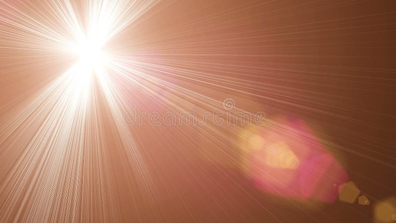 Sun Rays Animation Loop Bright Left Corner Stock Footage - Video of ...