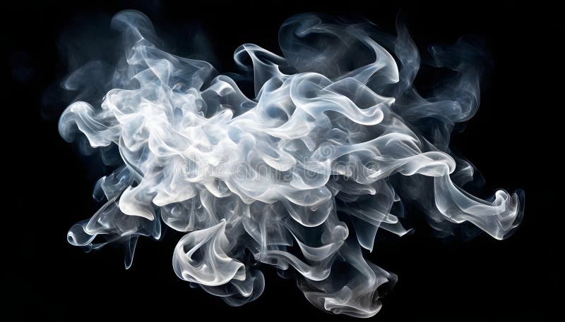 Light White Smoke Effect on a Black Background for Moody Atmospheres ...