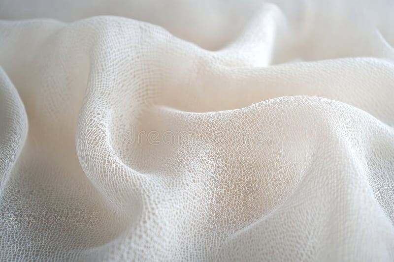 A Light White Textured Surface with a Delicate, Mesh-like Pattern ...