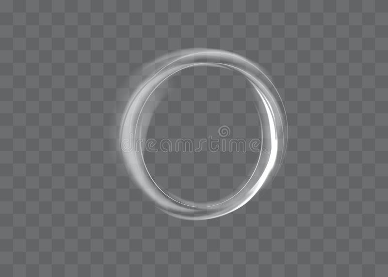 Light White Twirl. Curve Light Effect of White Line Stock Illustration ...