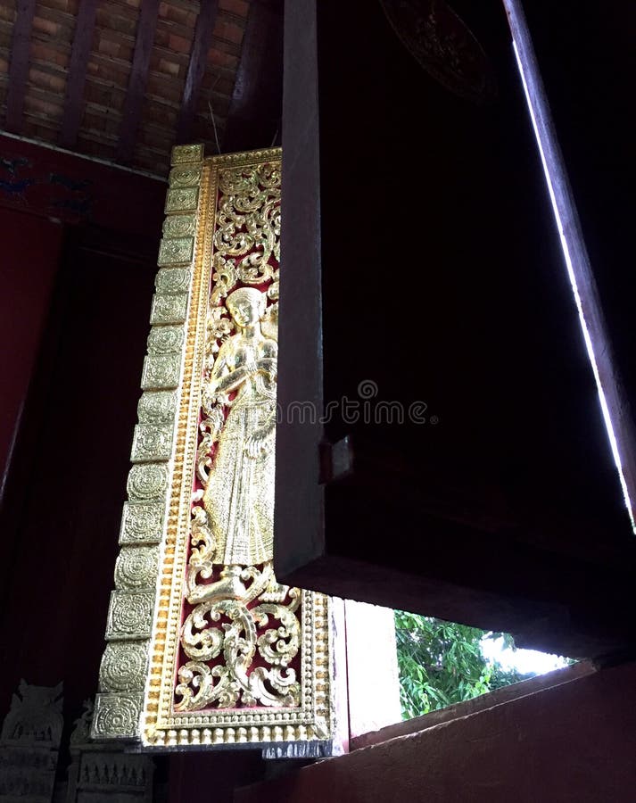 Window of temple stock image. Image of door, statue, ancient - 51936661