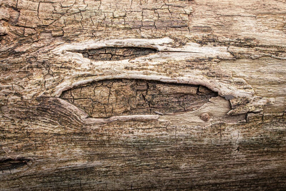 Light Wood Tree Trunk Surface with Weird Texture Stock Photo - Image of ...