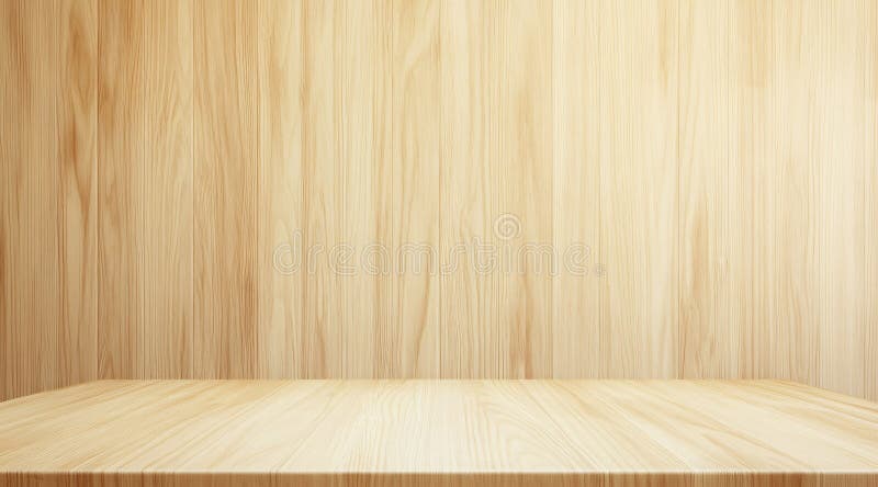 Light Wooden Tabletop and Wall Background Mockup High Quality Image ...