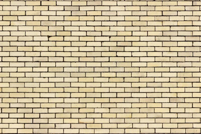 Light Yellow Brick Wall Pattern Background from a Distance Stock Image ...