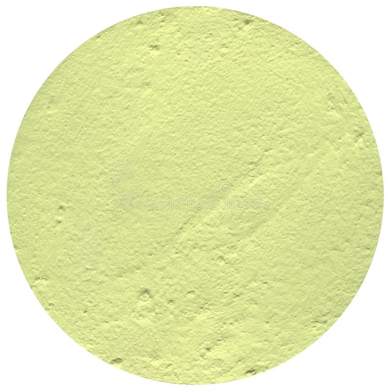 Ight Yellow Circle on a White Background, Plaster Circle Stock Photo ...