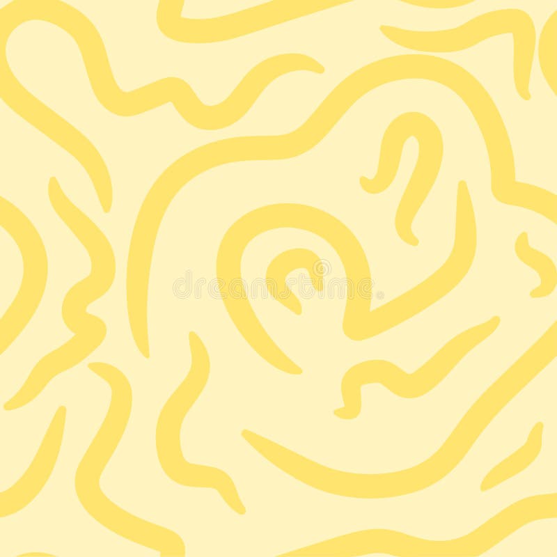 Light Yellow Cream Smooth Handdrawn Brushstroke Seamless Pattern ...