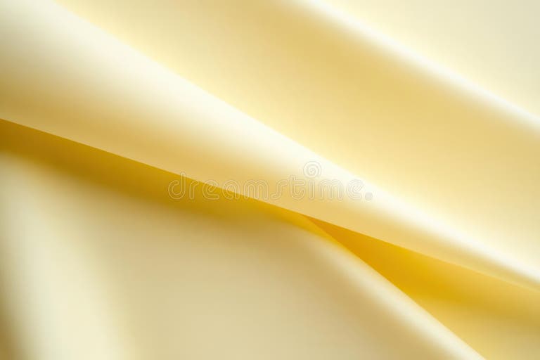 Light Yellow Fabric Folds with Subtle Texture in Simple Background ...
