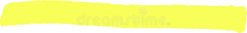 Light Yellow Highlight Brush Stroke Creating a Textured Banner Shape ...