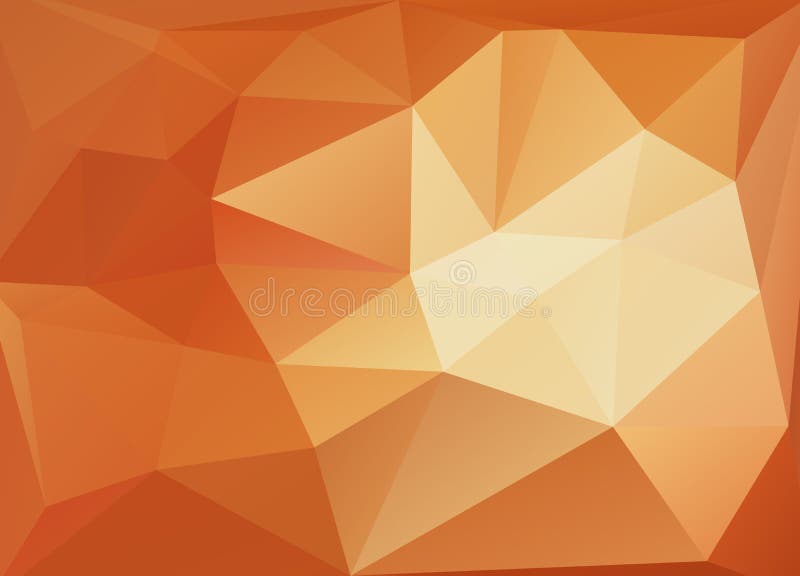 Light Yellow, Orange Vector Polygon Abstract Pattern. Geometric ...