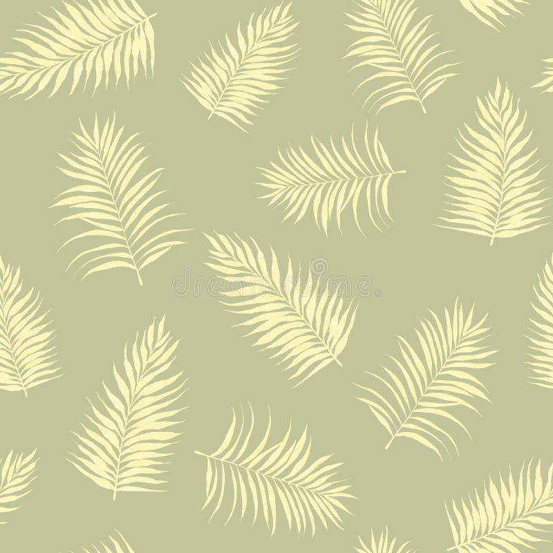 Green Palm Leaf Soft Yellow Background Elegant Decor Stock Photos - Free & Royalty-Free Stock ...