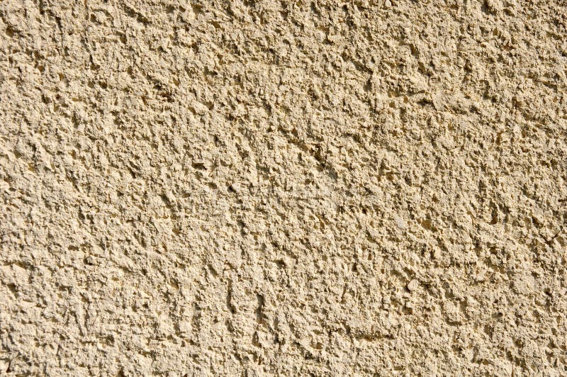 Light Yellow Rough Plaster on Wall Closeup Stock Photo - Image of ...