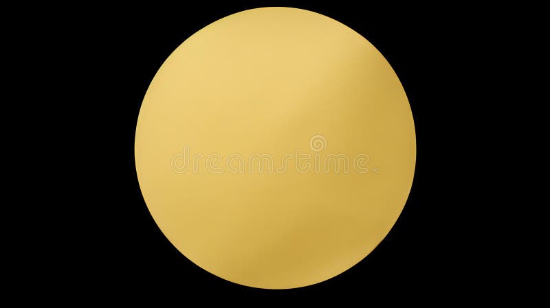Light Yellow Round Paper Note on a Black Background. Brainstorming ...
