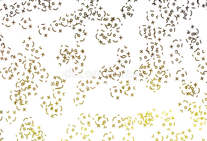 Light Yellow Vector Template with Math Simbols. Stock Vector ...