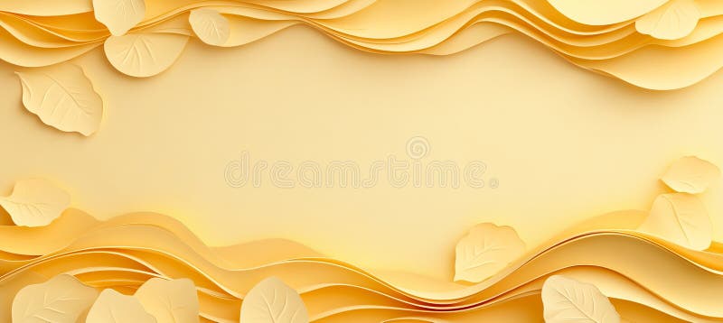 Light Yellow Wave Abstract Background, Elegant and Minimalist ...