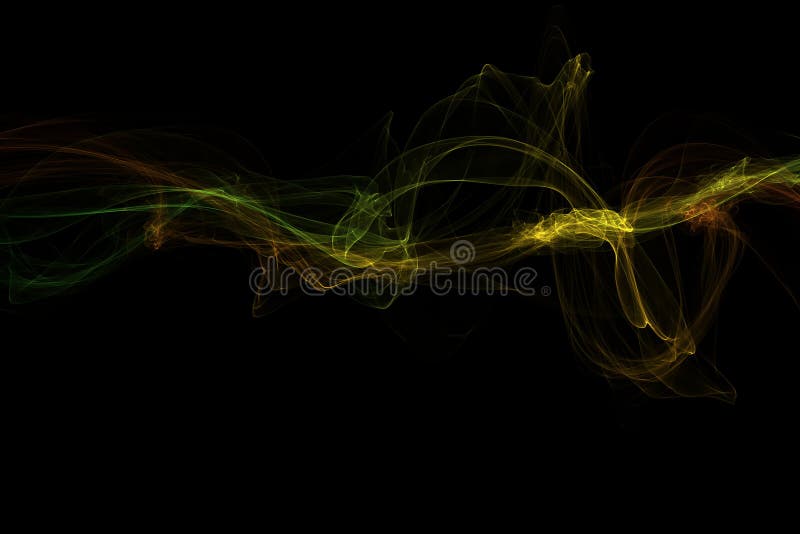 Light Yellow Wave Spectrum Waves Abstract Dynamic Colorful Light Flow ...