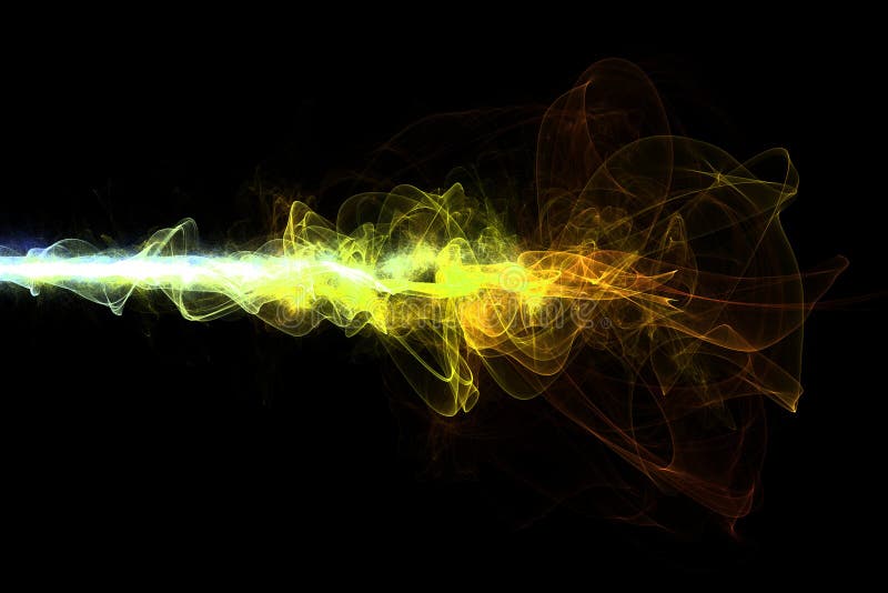 Light Yellow Wave Spectrum Waves Abstract Dynamic Colorful Light Flow ...