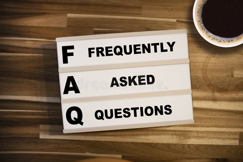 FAQ Frequently Asked Questions Stock Image - Image of communicate, game ...