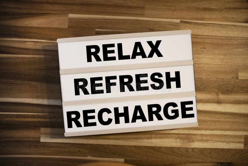 176 Relax Refresh Recharge Stock Photos - Free & Royalty-Free Stock ...