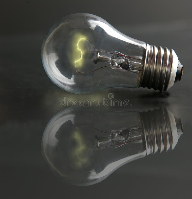 Lightbulb burning stock image. Image of heat, business - 967157