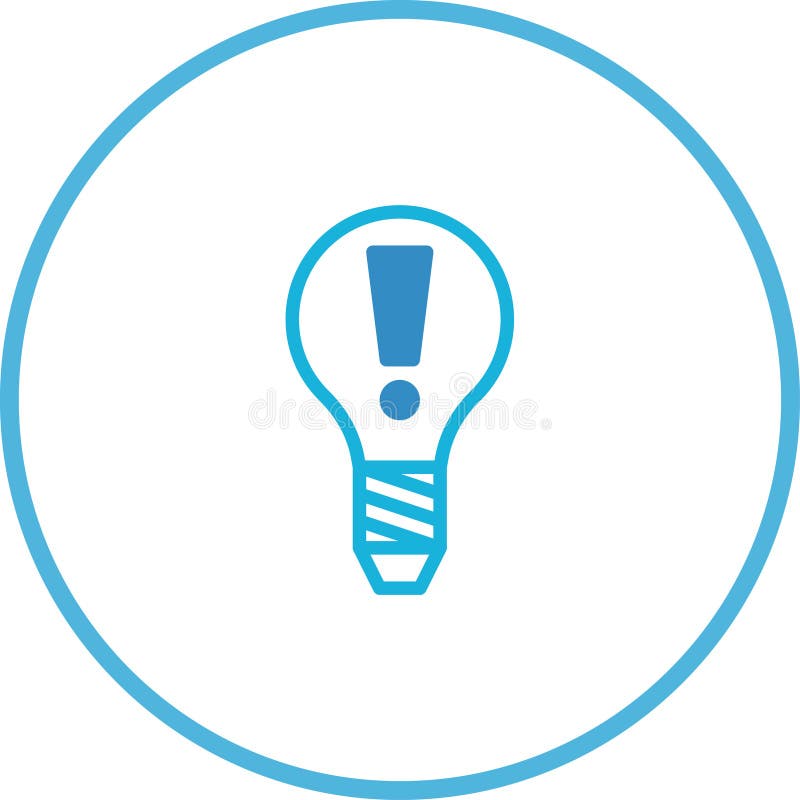Lightbulb Exclamation Point Concept Presenting Idea Innovation and ...