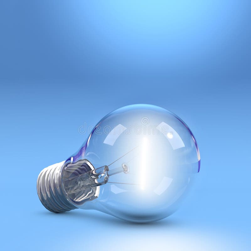 LightBulb on floor stock photo. Image of blue, luminary - 30864082