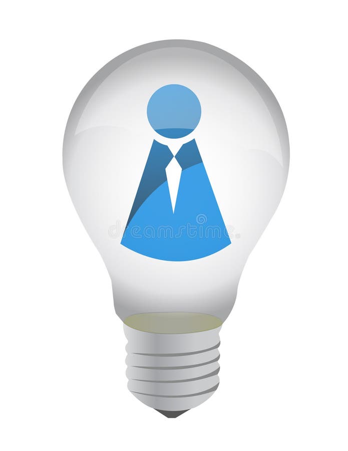 Light bulb people stock vector. Illustration of mascot - 44973495