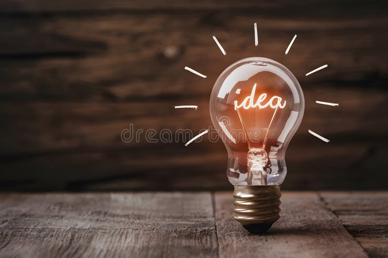 Lightbulb Idea Concept Enlightenment and Innovation Concept Photo ...