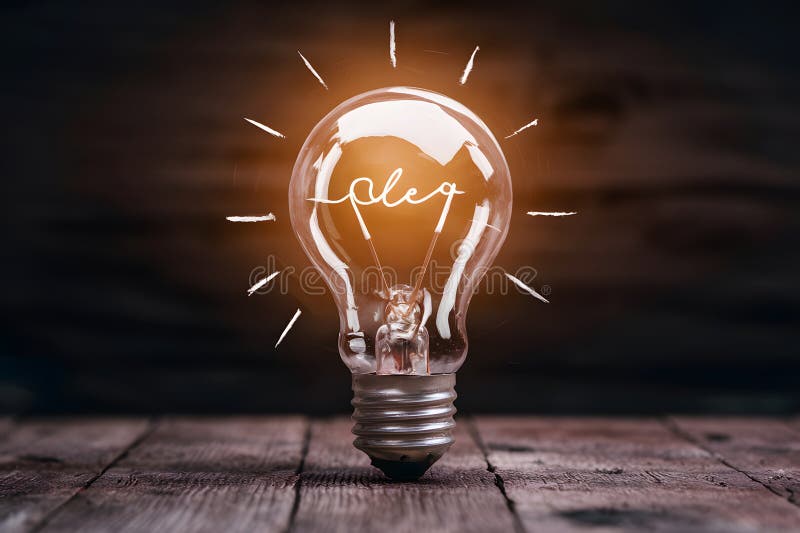 Lightbulb Idea Concept Enlightenment and Innovation Concept Photo ...