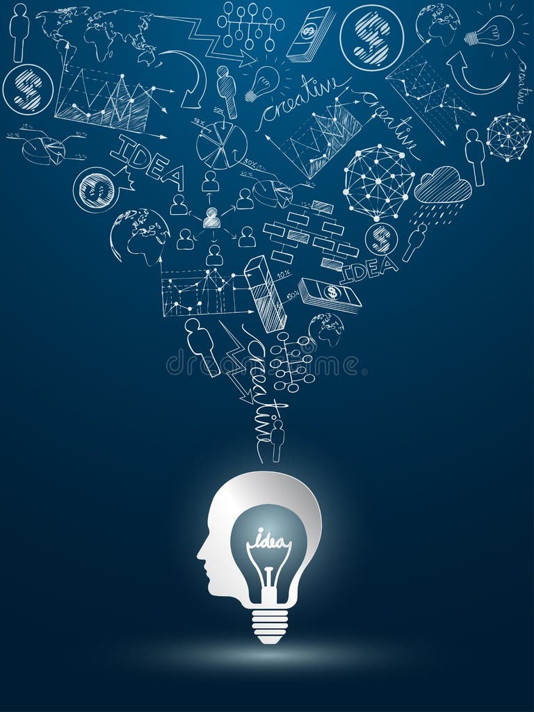 Lightbulb Ideas Stock Illustrations – 48,413 Lightbulb Ideas Stock ...