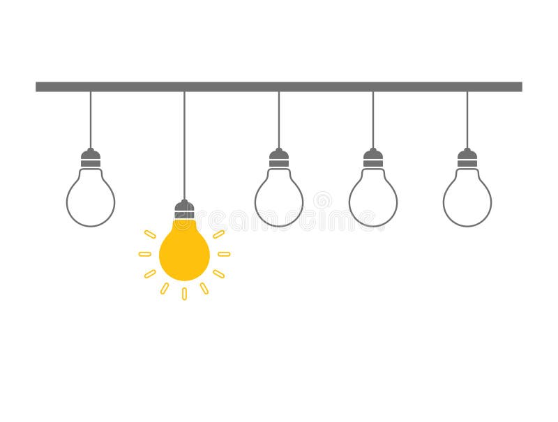 Lightbulb leader icon stock vector. Illustration of energy - 330522204