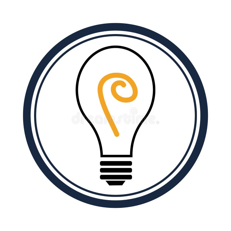 Lightbulb stock vector. Illustration of design, drawing - 193716756