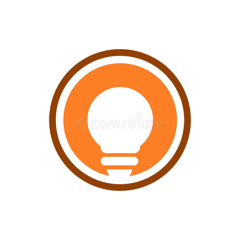 Lightbulb Logo Icon Design Template, Simple Lamp Logo - Vector Stock ...