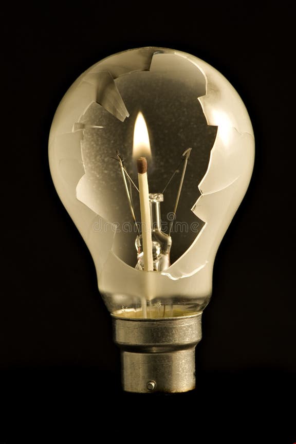 Lightbulb and match stock photo. Image of lightbulb, light - 1884140