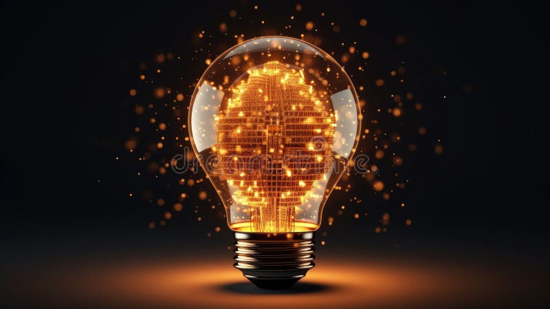 Lightbulb. New Ideas Inspiration and Innovation Technology Concept ...