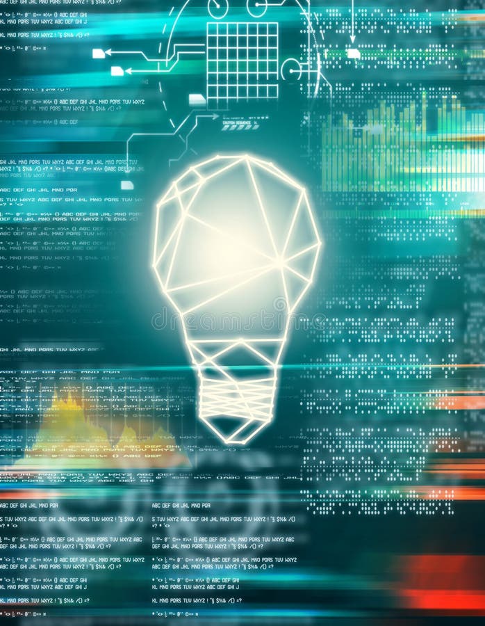 Light bulb technology stock image. Image of idea, cyber - 150586607