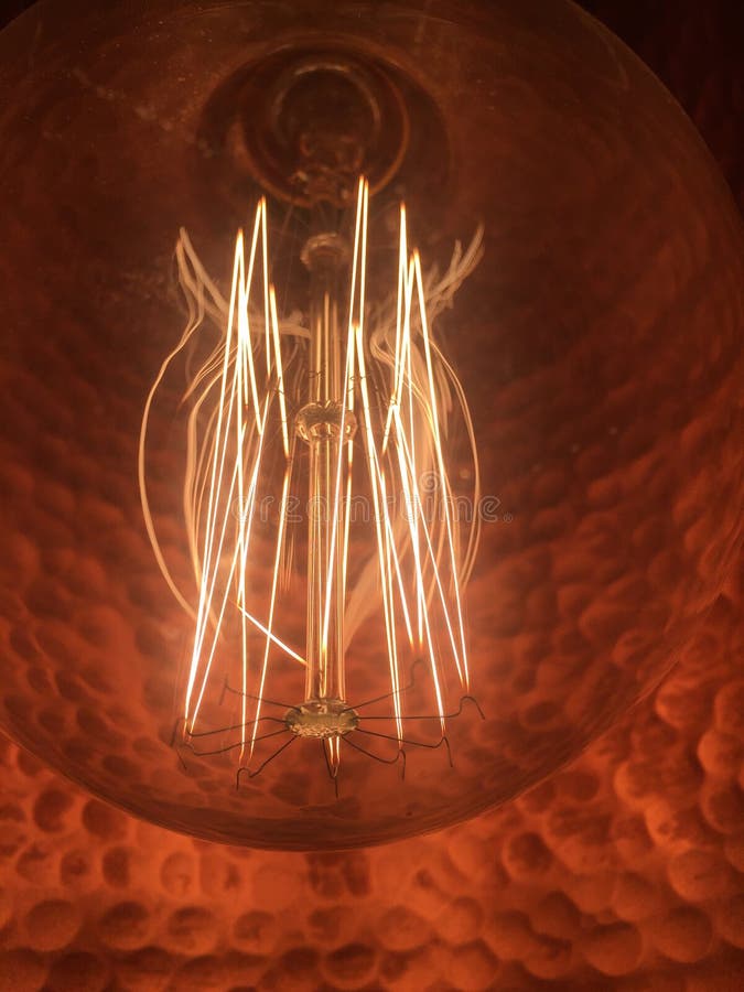 Lightbulb stock image. Image of light, vintage, copper - 95480365