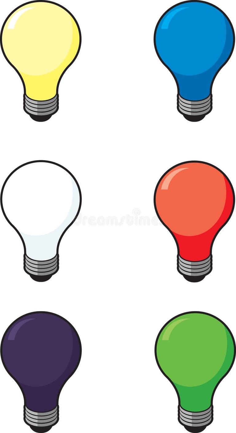Cartoon Lightbulbs Stock Illustrations – 1,637 Cartoon Lightbulbs Stock ...