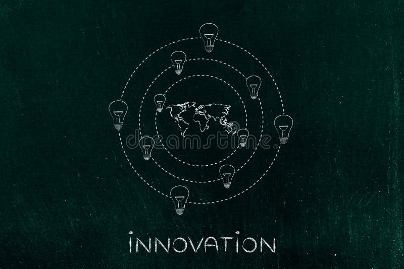 Revolving World Map with Political States- Stock Image - Image of globe ...
