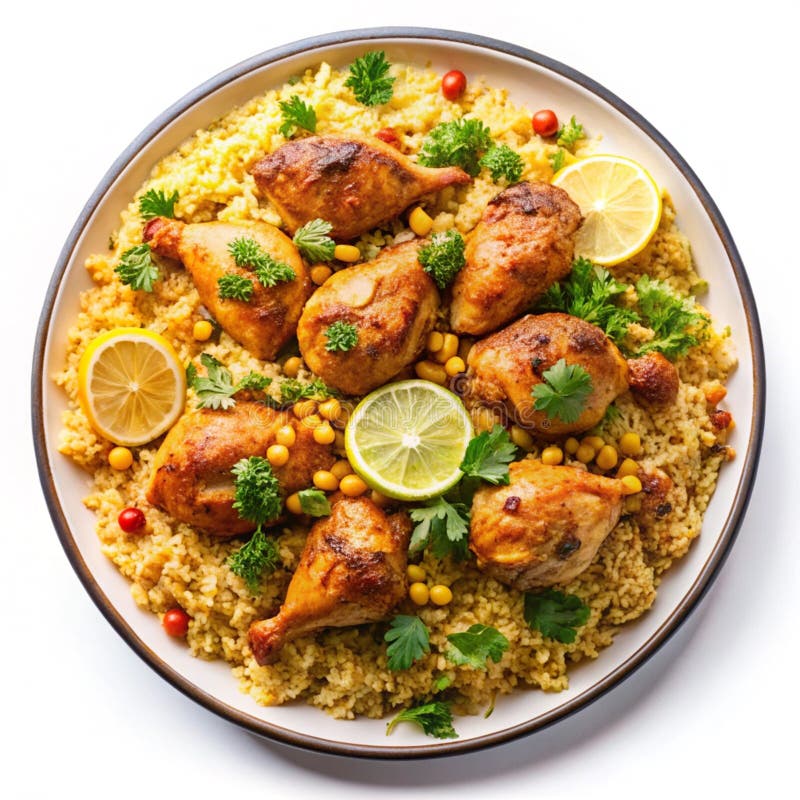 LightChickenIftar Isolated on White Background Stock Illustration ...