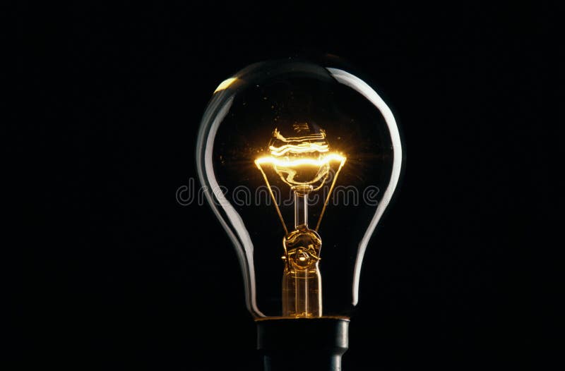 Indian Lighted Bulb Filament Black Background India Stock Photos - Free ...
