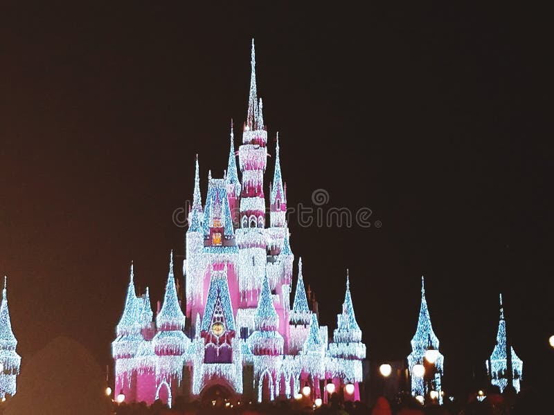 Lighted castle editorial stock image. Image of castle - 96544149