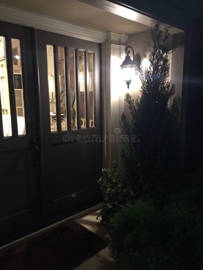 Lighted door stock photo. Image of front, black, appeal - 78897532