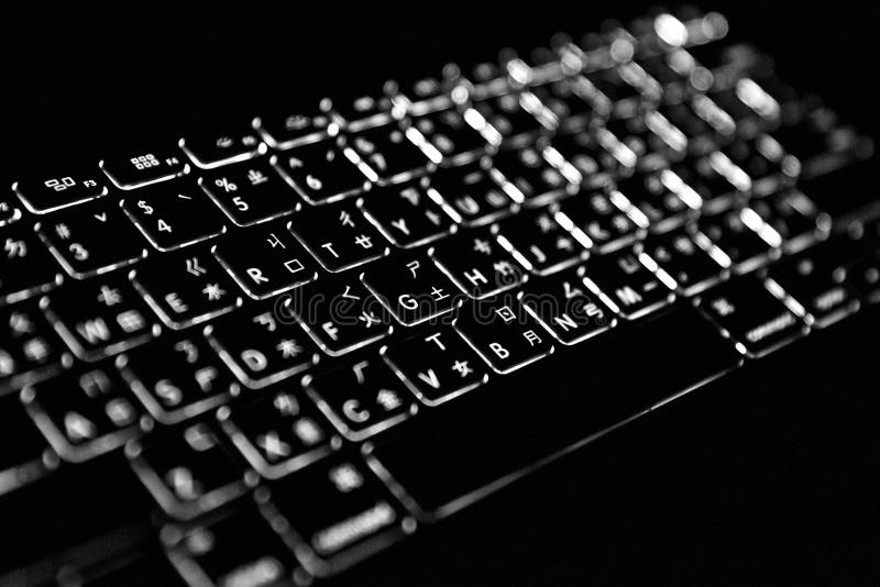 The lighted keyboard stock image. Image of bottom, apple - 42574911