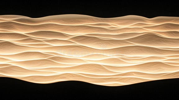 A Lighted Lamp with a Wave-like Pattern Stock Photo - Image of wave ...
