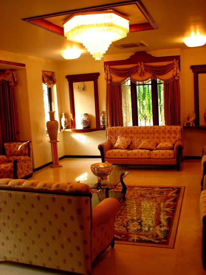 Lighted Room stock image. Image of home, curtains, detail - 1773089