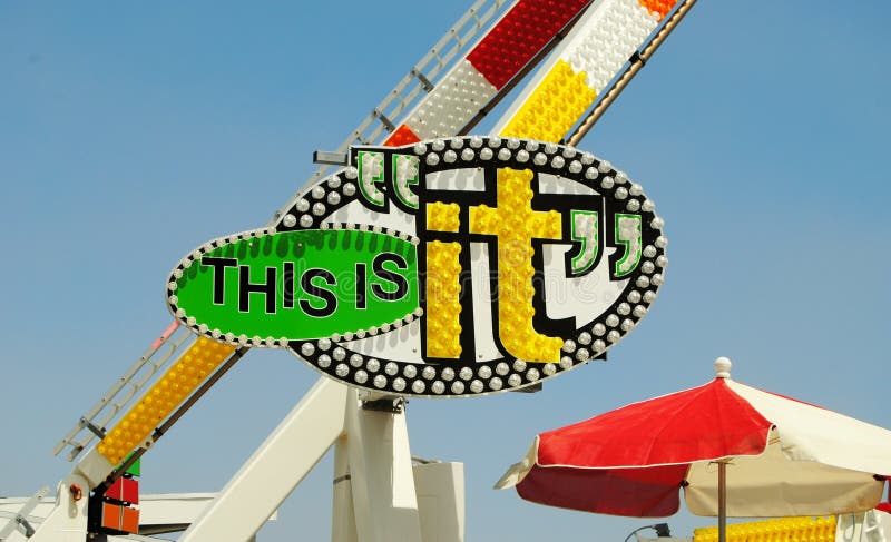 It editorial photo. Image of swing, boardwalk, ride, lightbulbs - 54050241